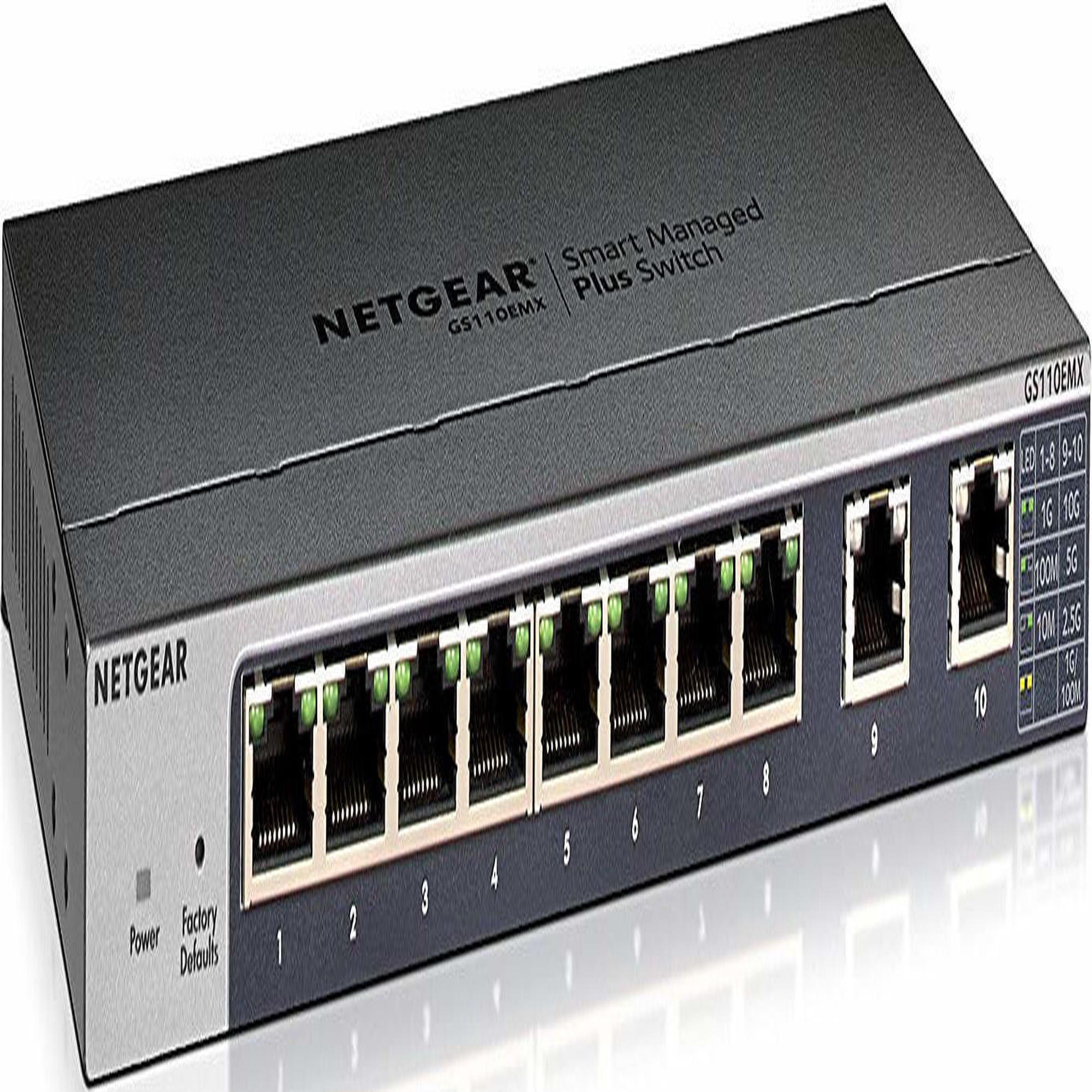 Komutators (Switch) Netgear GS110EMX-100PES - Ksenukai.lv
