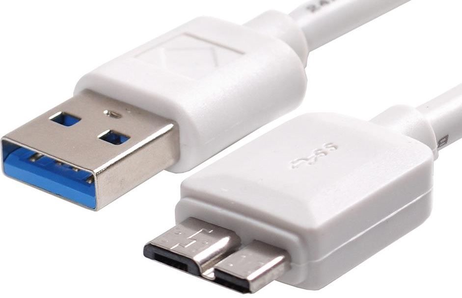 Laidas Sandberg USB, Micro USB 3.0 B male, 1 m, balta - 1a.lt