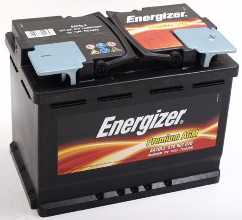 Akumuliatorius Energizer Premium AGM, 12 V, 70 Ah, 760 A - 1a.lt
