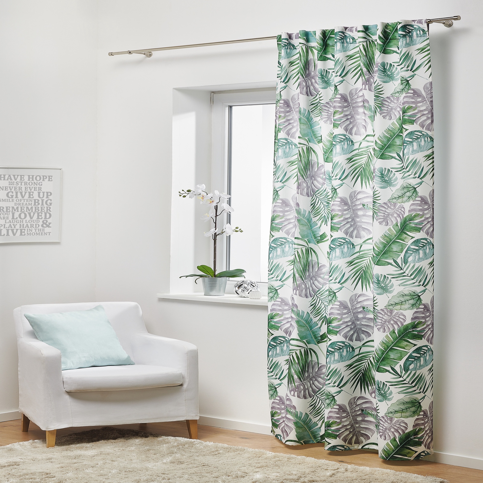 Nakts aizkari Domoletti Ekwador EKWUP-140/245-SZZ, zaļa, 140 cm x 245 ...