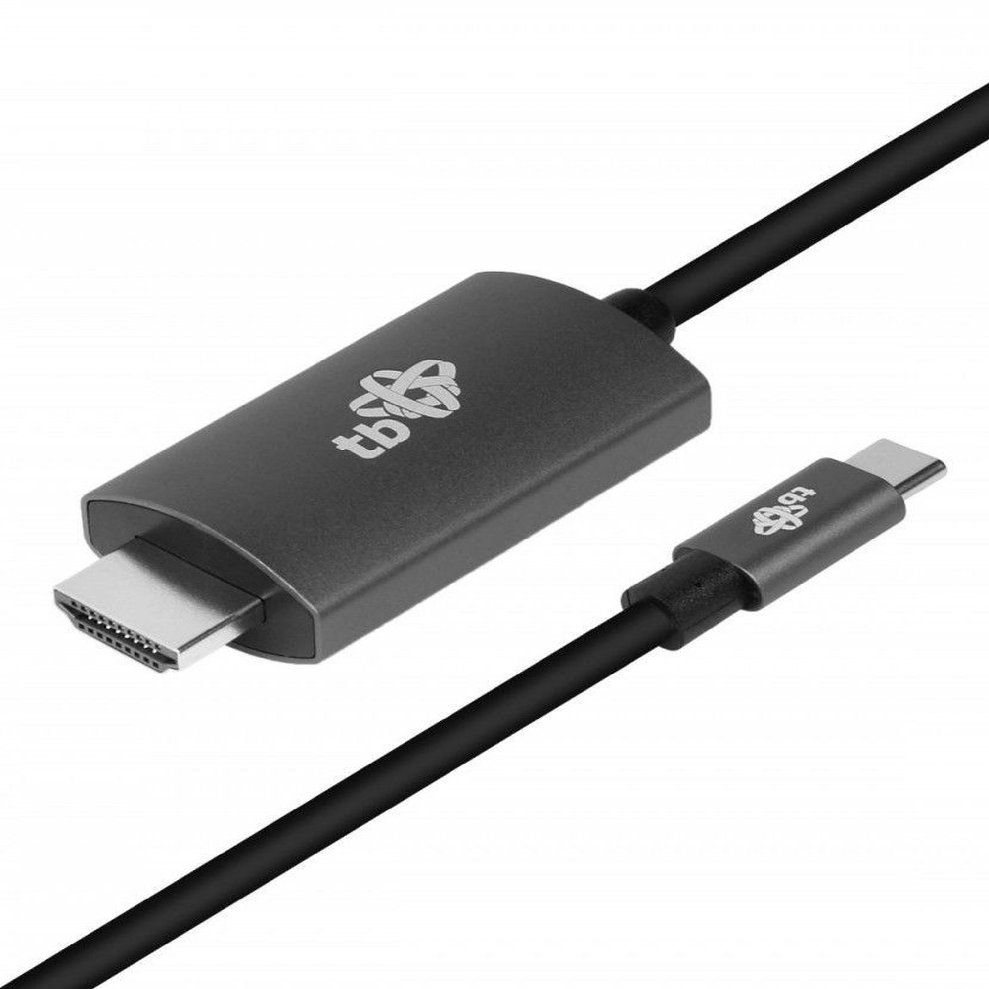 Vads TB USB-C USB Type-C, HDMI, 2 m, melna - Ksenukai.lv