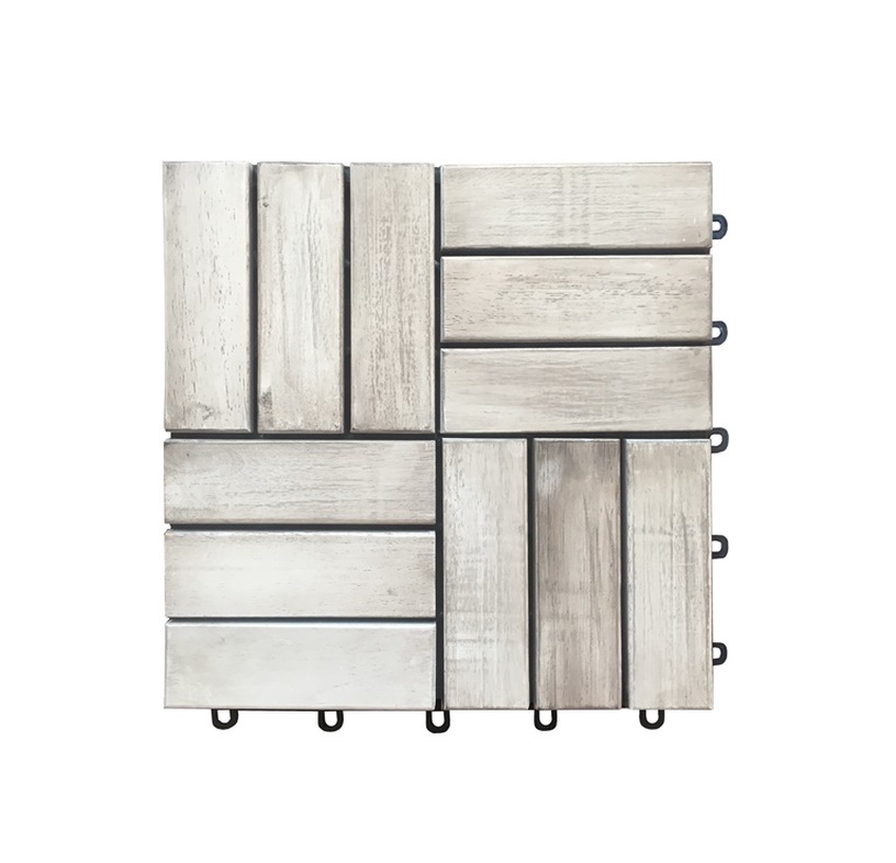 Veranda plaadid, 30 cm x 30 cm x 2.4 cm, akaatsia/valge, 4 tk - K-rauta