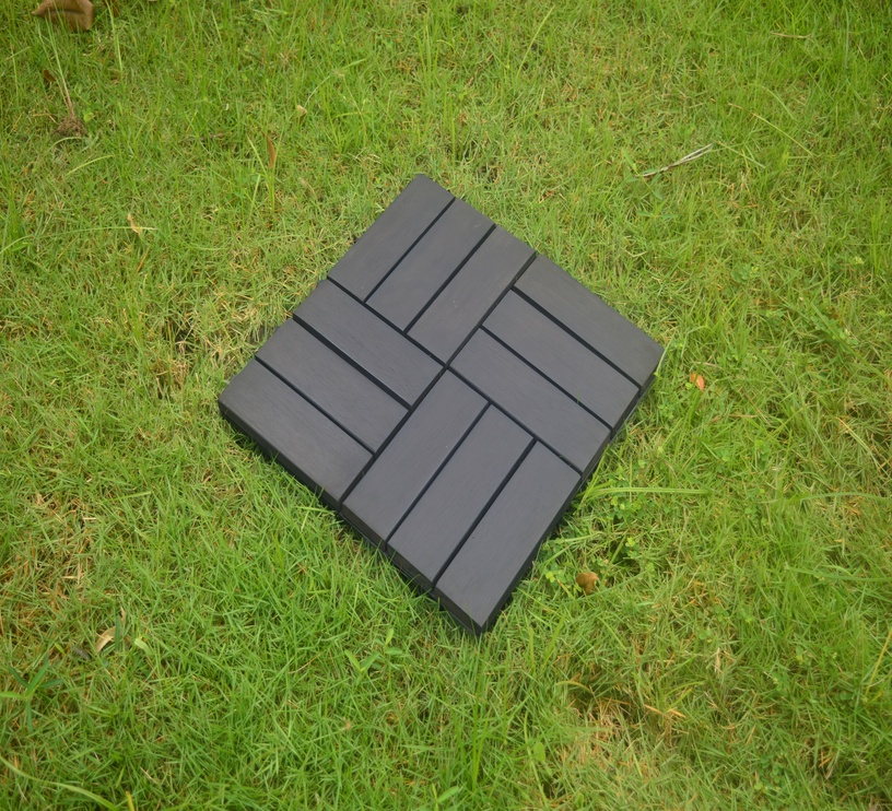 Veranda plaadid, 30 cm x 30 cm x 2.4 cm, akaatsia/hall, 4 tk - K-rauta