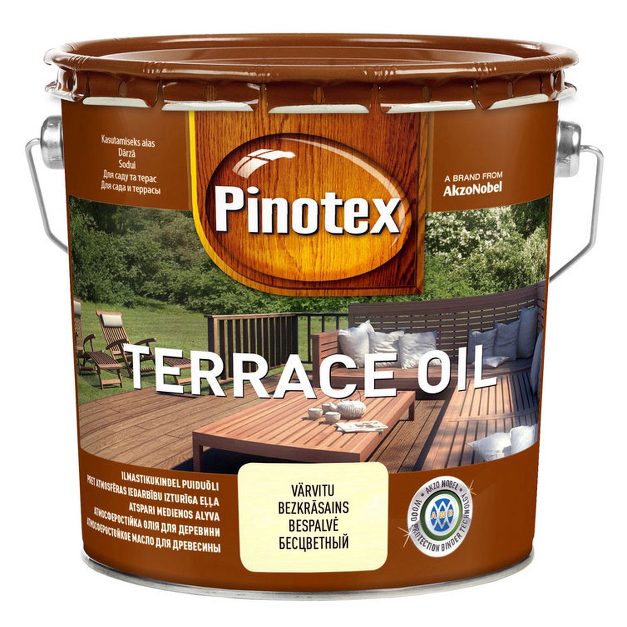 Terrassiõli Pinotex Terrace Oil, läbipaistev, 3 l - K-rauta