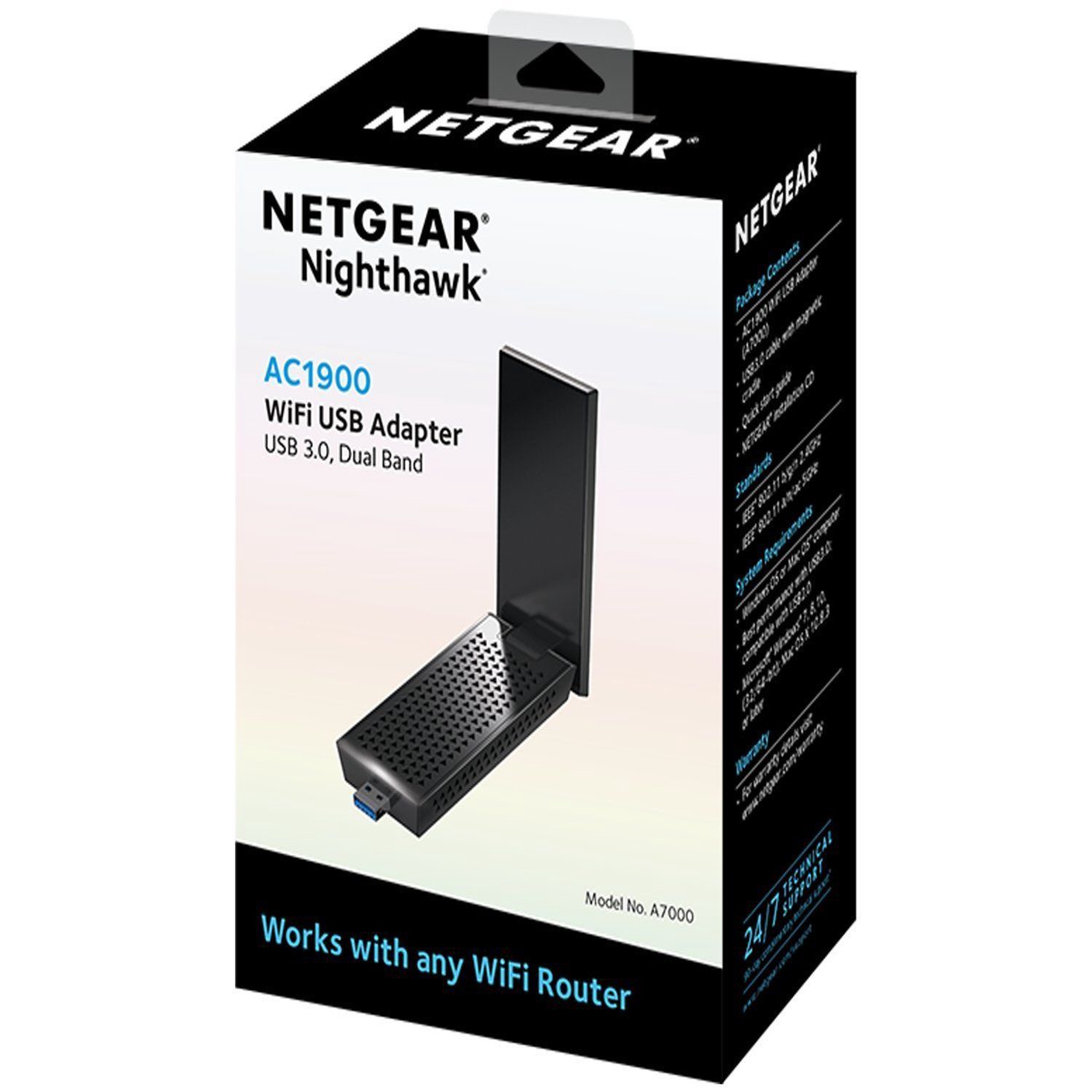 Bevielio tinklo adapteris Netgear A7000-100PES - 1a.lt