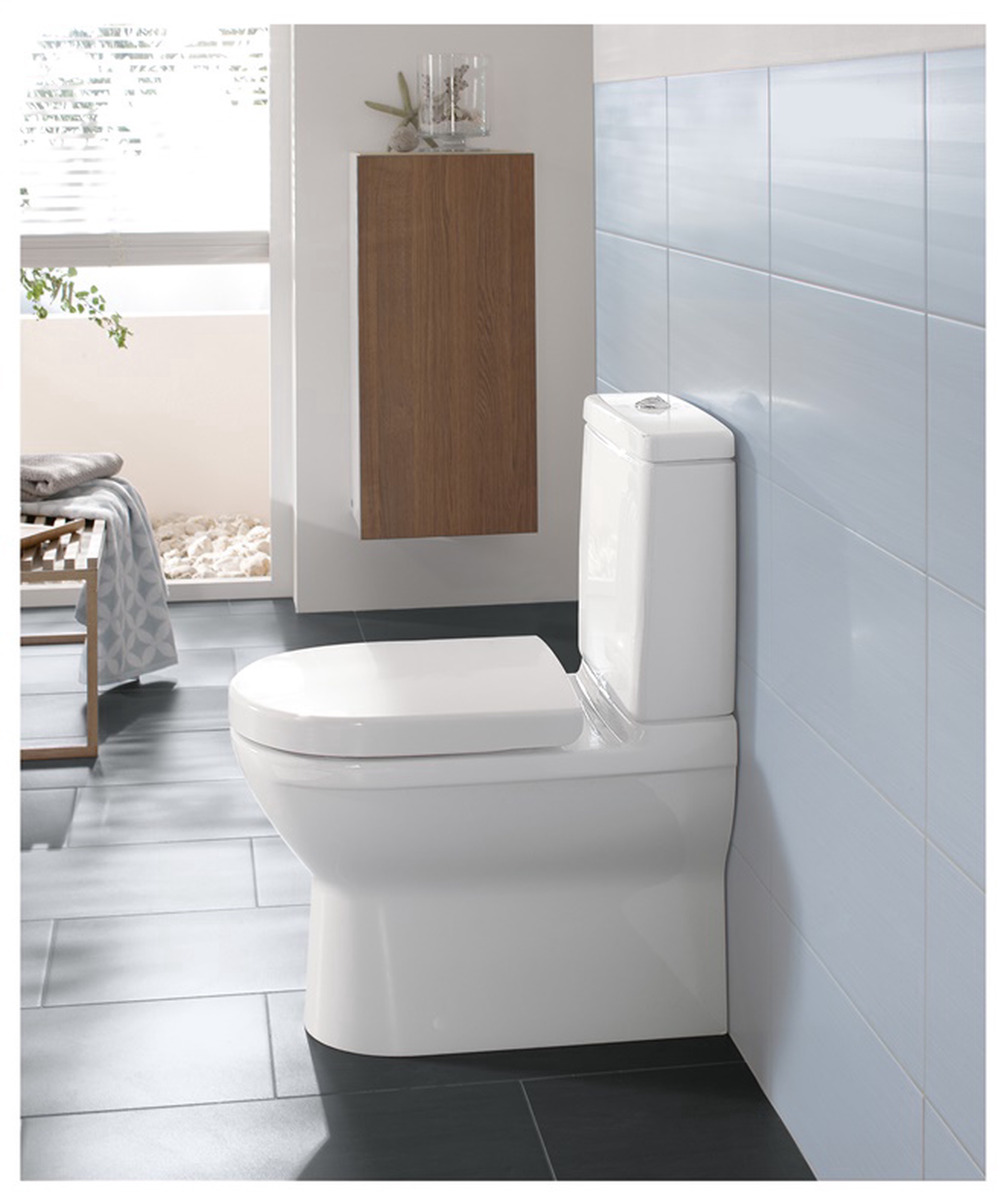 WC-pott, põrandapealne Villeroy & Boch O. Novo, kaanega, 360 mm x 640 ...