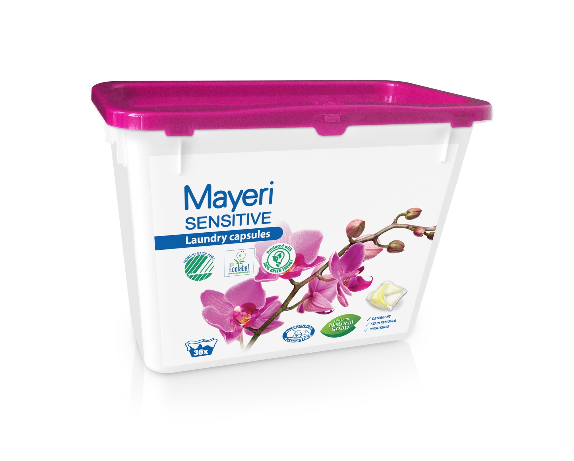 Pesukapslid Mayeri Sensitive, 36 tk - K-rauta