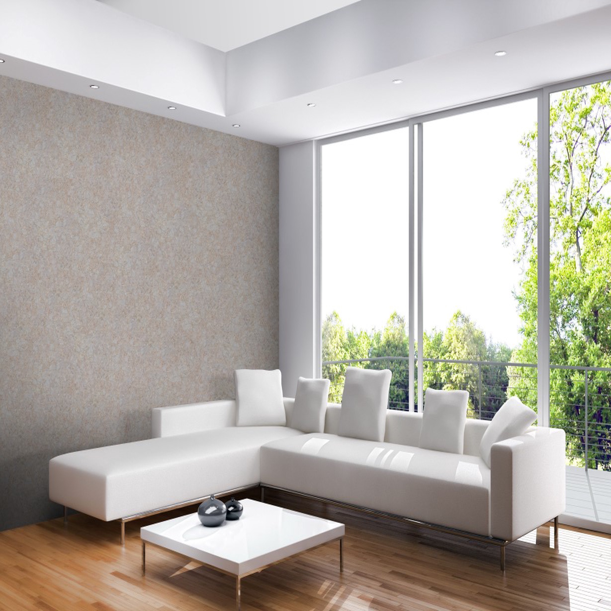 Skystieji tapetai Domoletti, 1, smėlio/smėlio ruda - 1a.lt