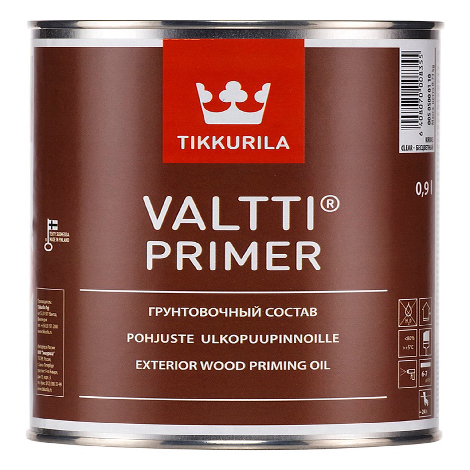 Apsauginė medienos priemonė Tikkurila Valtti Pohjuste, bespalvė, 0.9 l ...