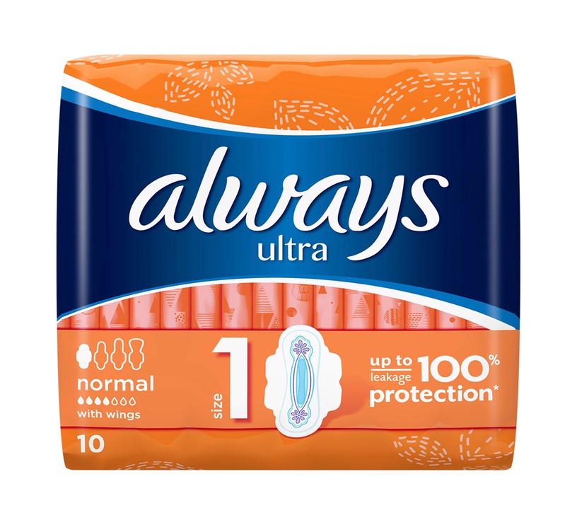 Higieniniai paketai Always Ultra, Normal Plus, 10 vnt. - 1a.lt