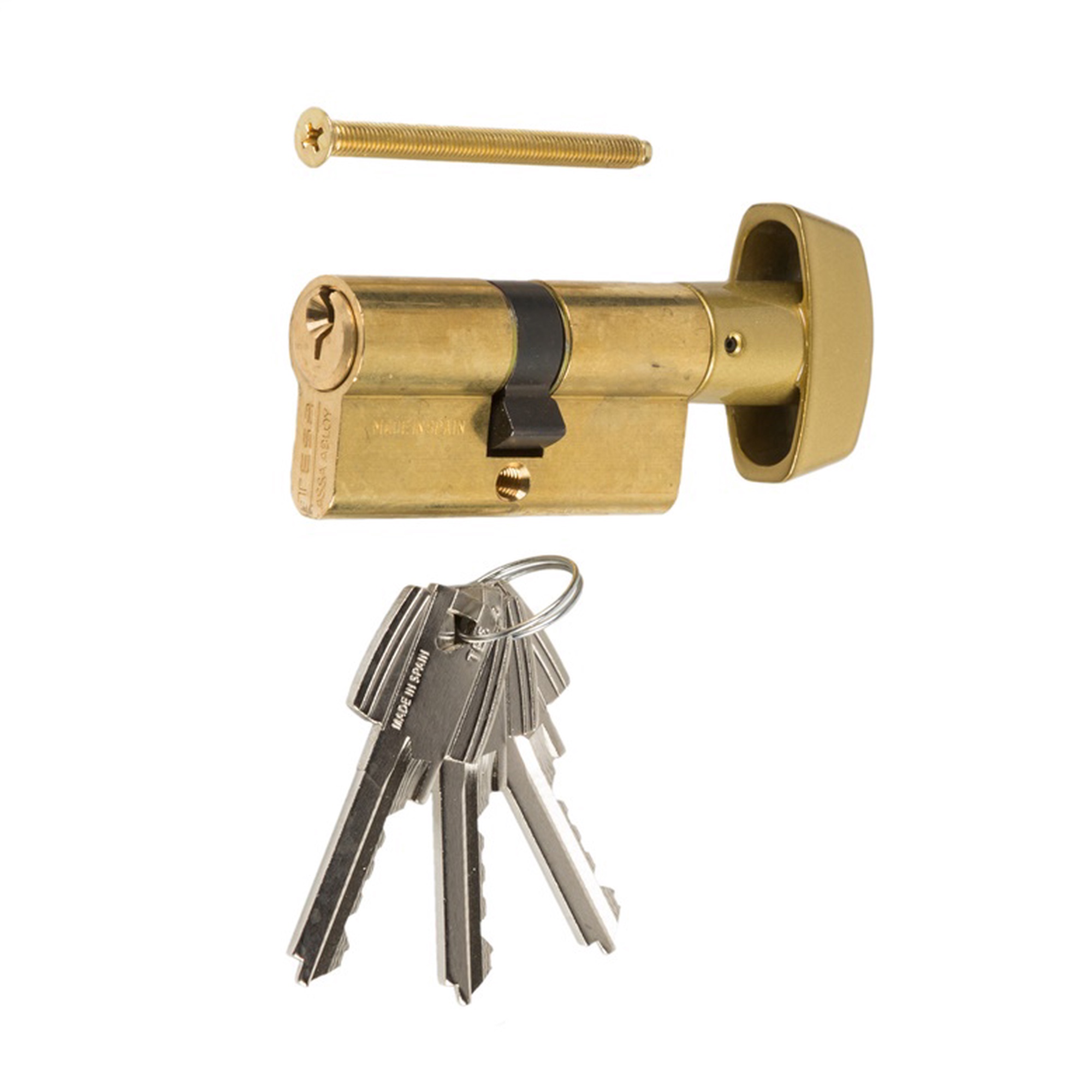 Tesa Assa Abloy Lock Cylinder 503B3030L 60mm Brass - Krauta.ee