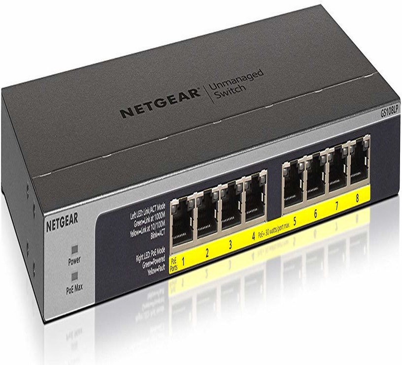 Komutatorius (Switch) Netgear GS108LP-100EUS - Senukai.lt